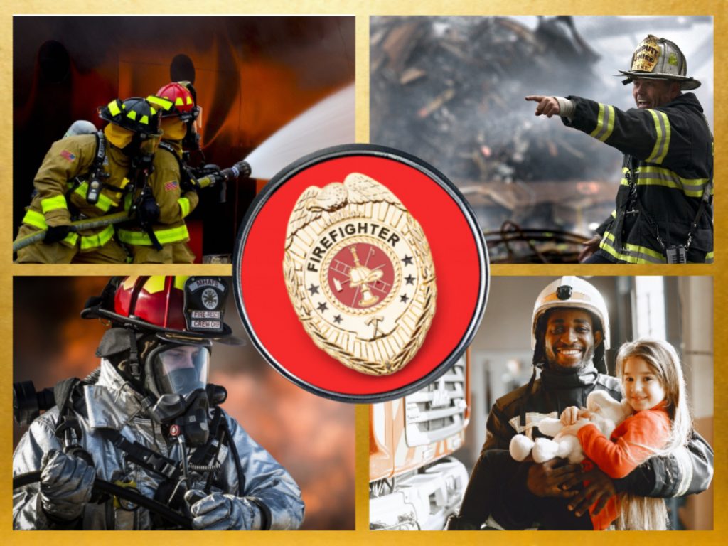 Kudos | Badge Display Case with Stand | Police & Fire Badge Holder