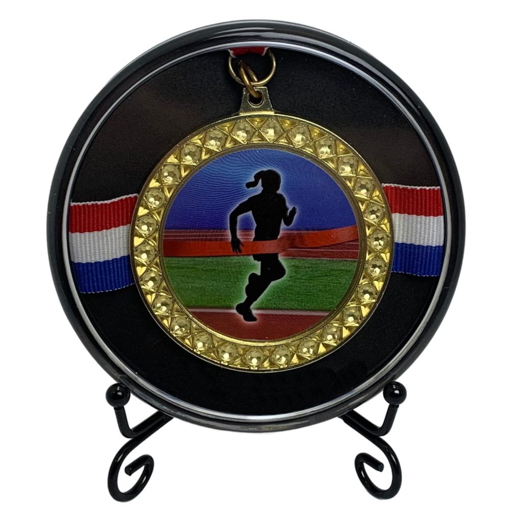 Kudos | Medal Display Case with Stand | Running & Sports Medal Holder